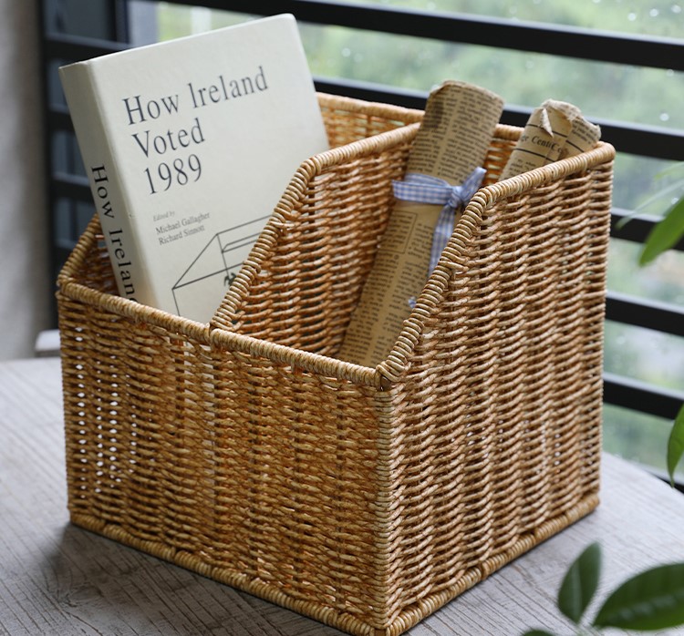 Rattan Magazine Storage | Aesthetic Decor Shop