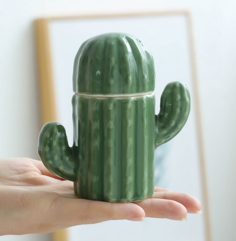 Ceramic Cactus Toothpick Holder | Aesthetic Decor Shop
