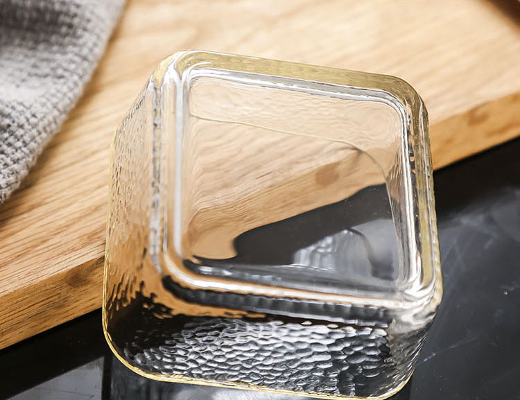 Water Textured Glass Dishes with Gold Rim | Aesthetic Decor Shop