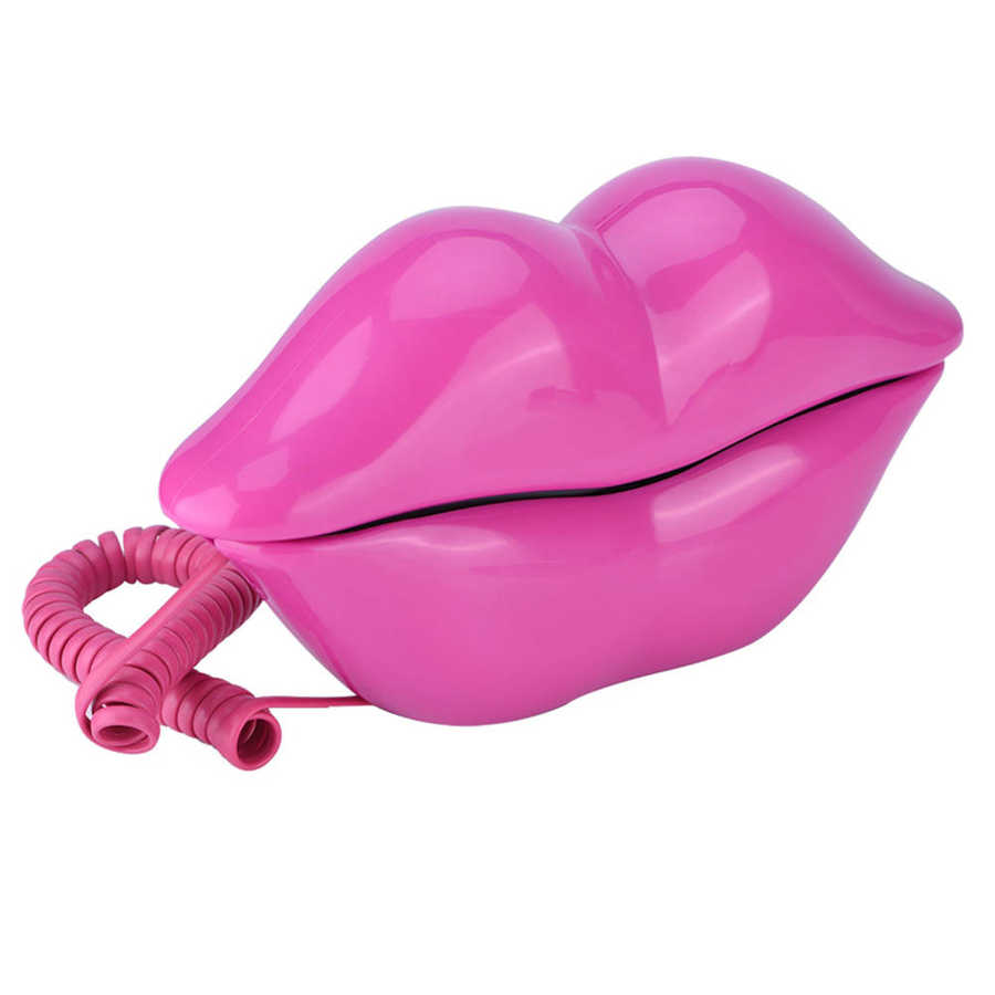 Pink Lips Telephone | Aesthetic Decor Shop
