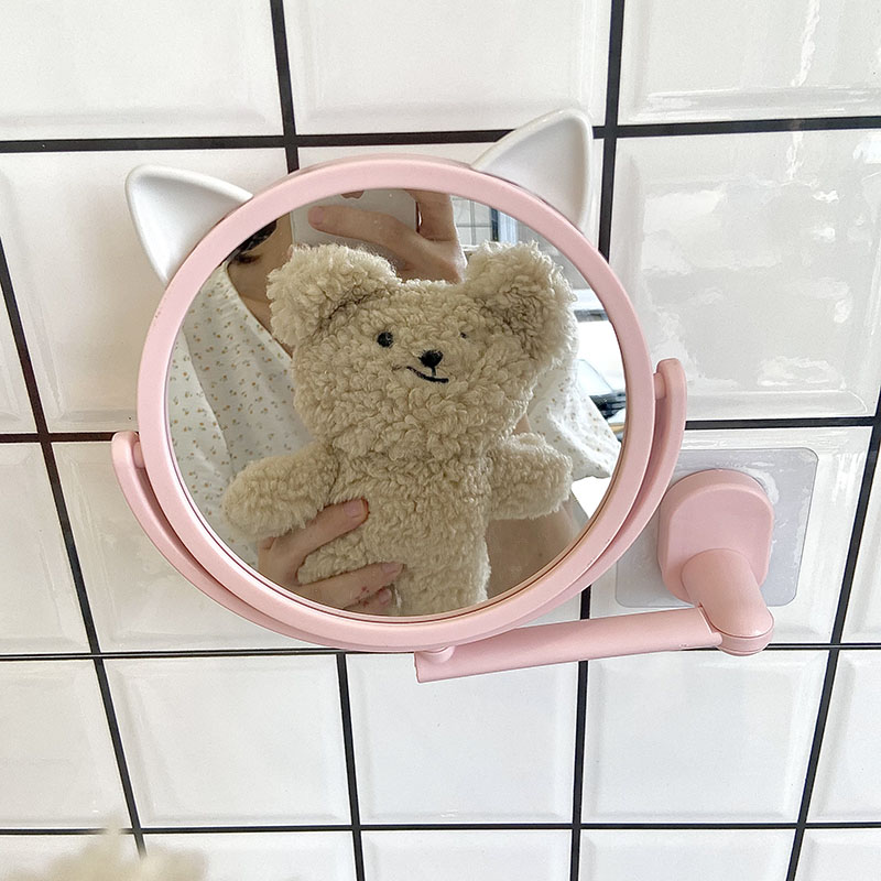 Round Cat Wall-mounted Mirror | Aesthetic Decor Shop