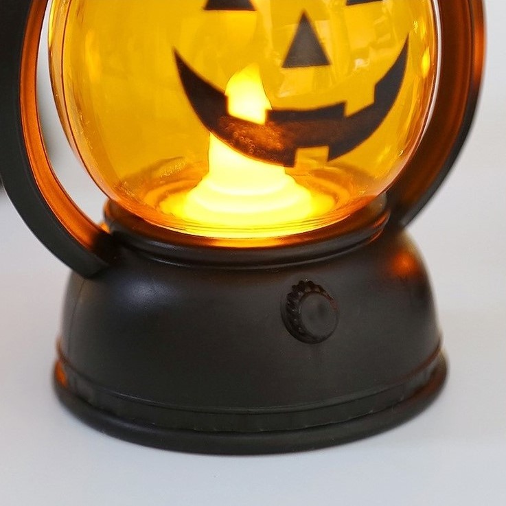 Plastic Lantern with Pumpkin Face | Aesthetic Decor Shop