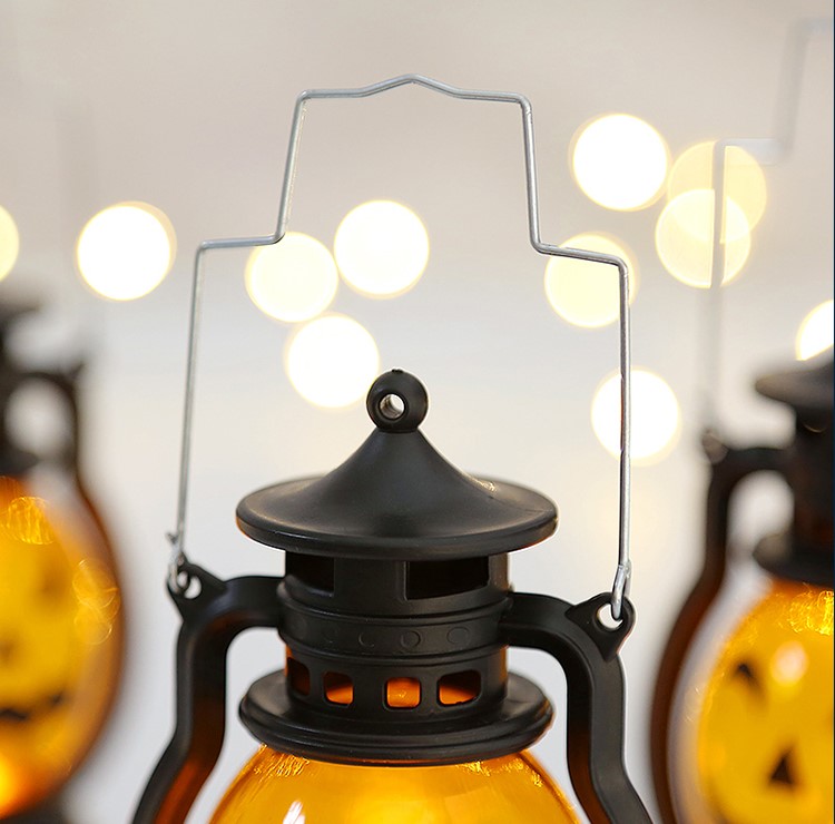 Plastic Lantern with Pumpkin Face | Aesthetic Decor Shop