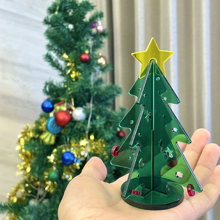 Acrylic Detachable Christmas Tree | Aesthetic Decor Shop