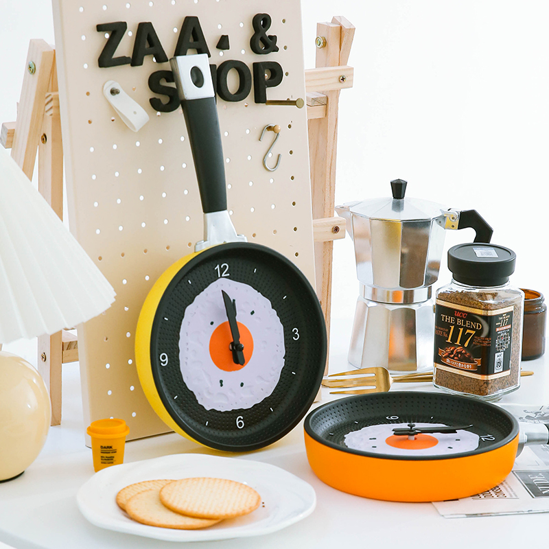 Pan with Egg Clock | Aesthetic Decor Shop